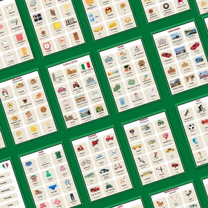 Learn Italian Words Printable Ebook – English to Italian Vocabulary for ...