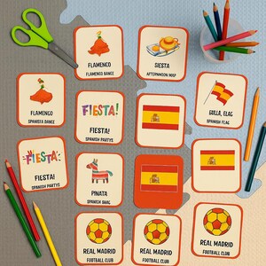 Spanish Memory Game Printable for Kids – Learn Spanish Culture ...
