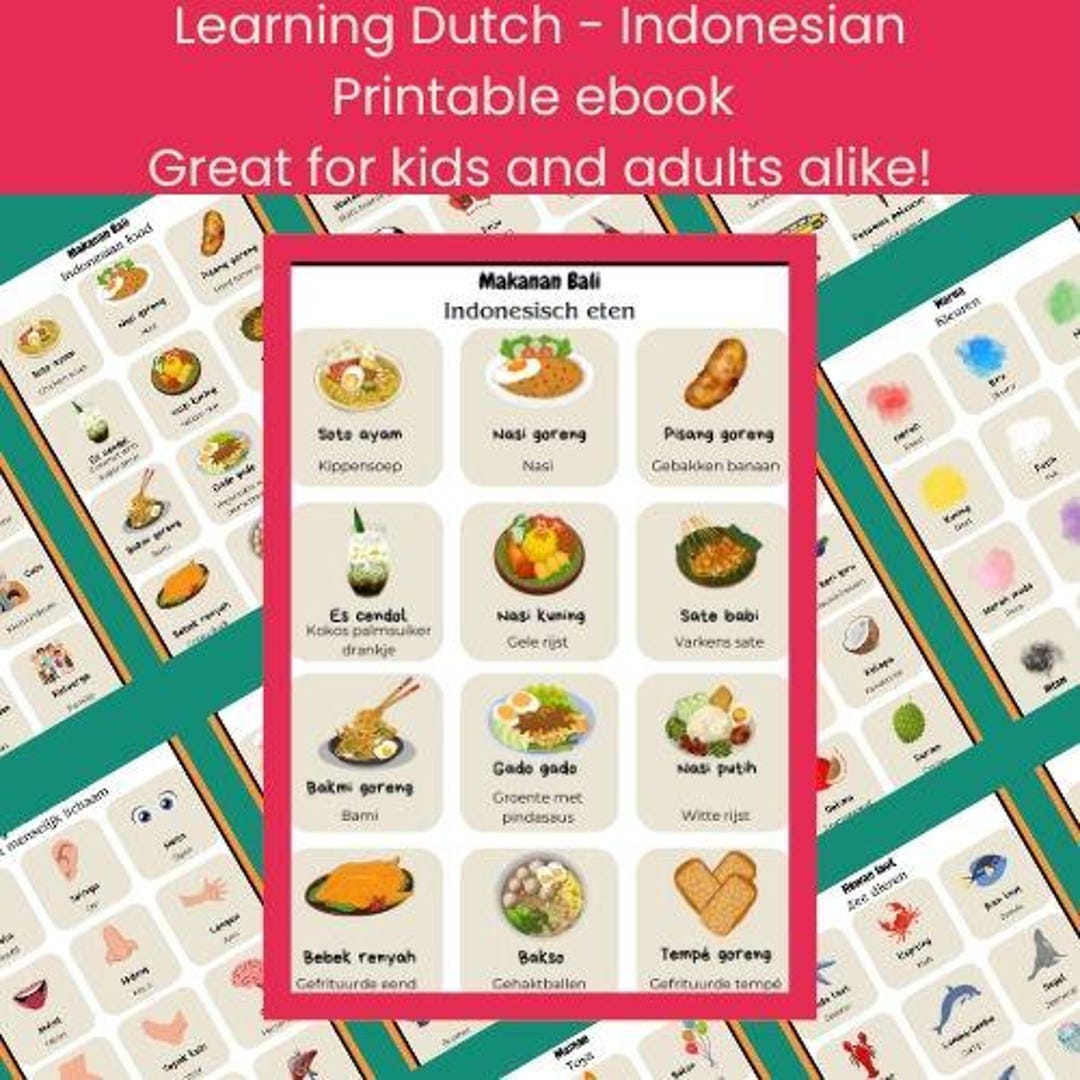 Play and Learn | Indonesian Printable | Homeschool | Educational Games ...