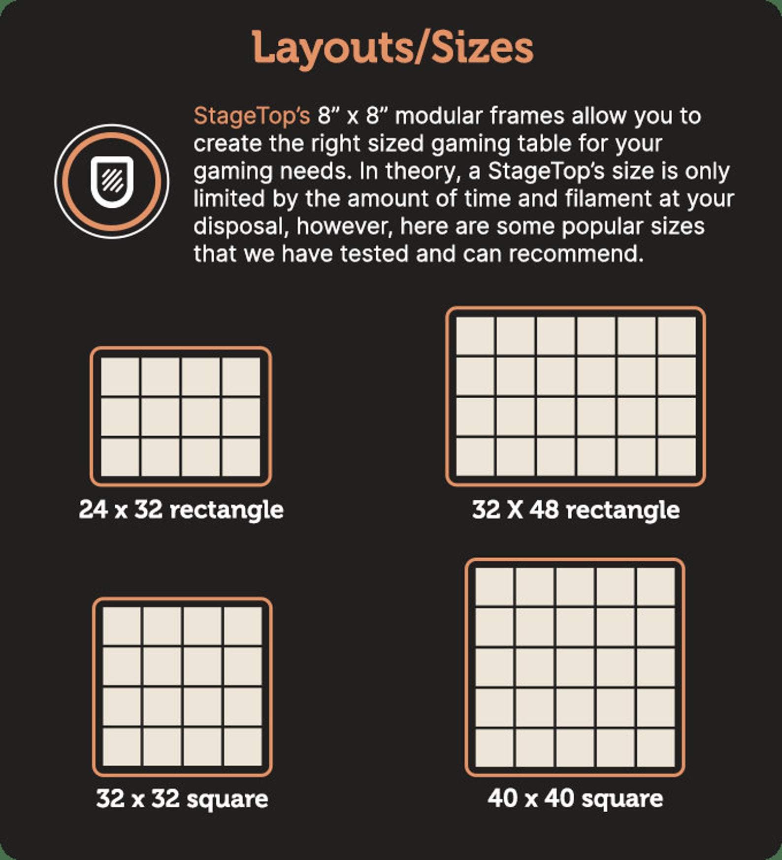 Stagetop Stronghold Theme Modular Configurable Gaming Table for ...