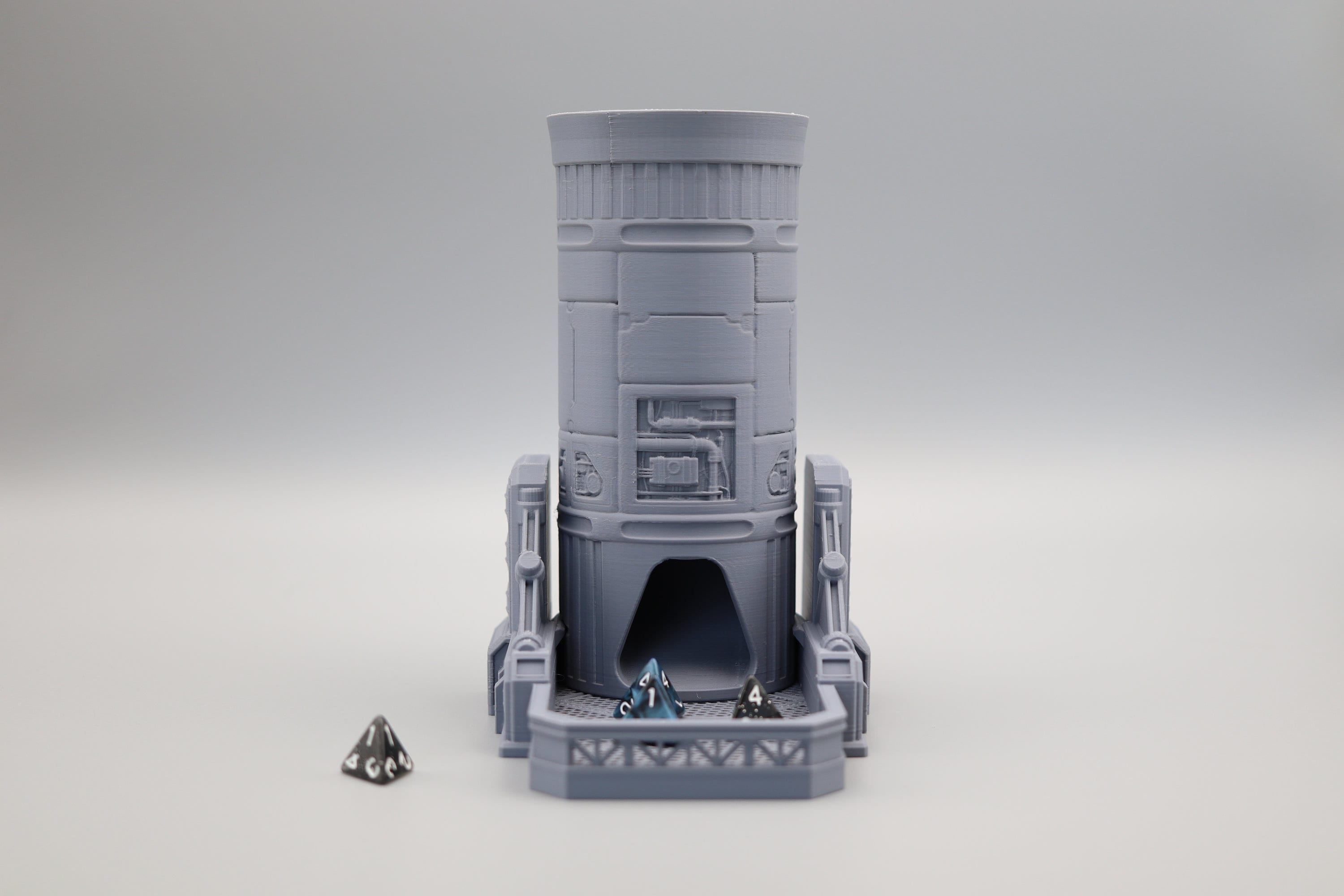 Sci-fi Dice Tower: Tech Reactor Shaft, 3D Printed RPG Accessory - Etsy