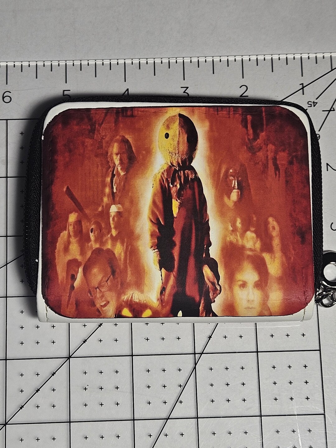 Sam/trick or Treat/scary/horror Small Zippered Wallet Printed/heat ...