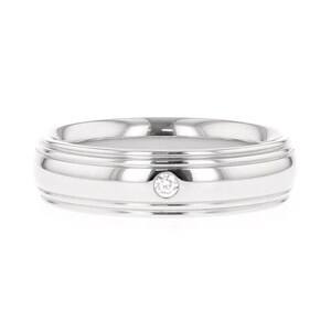 6mm Solid Gold Men's Ten Stone Diamond Wedding Band 6mm Solid Gold Men's Ten Stone Diamond Wedding Band