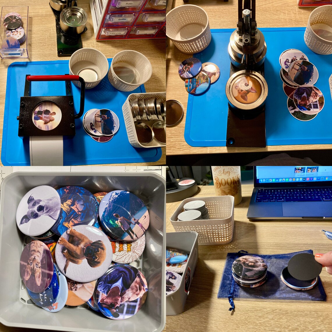 Personalized Photo Magnets, 2.25 Inch, Round, Custom and Hand Made ...