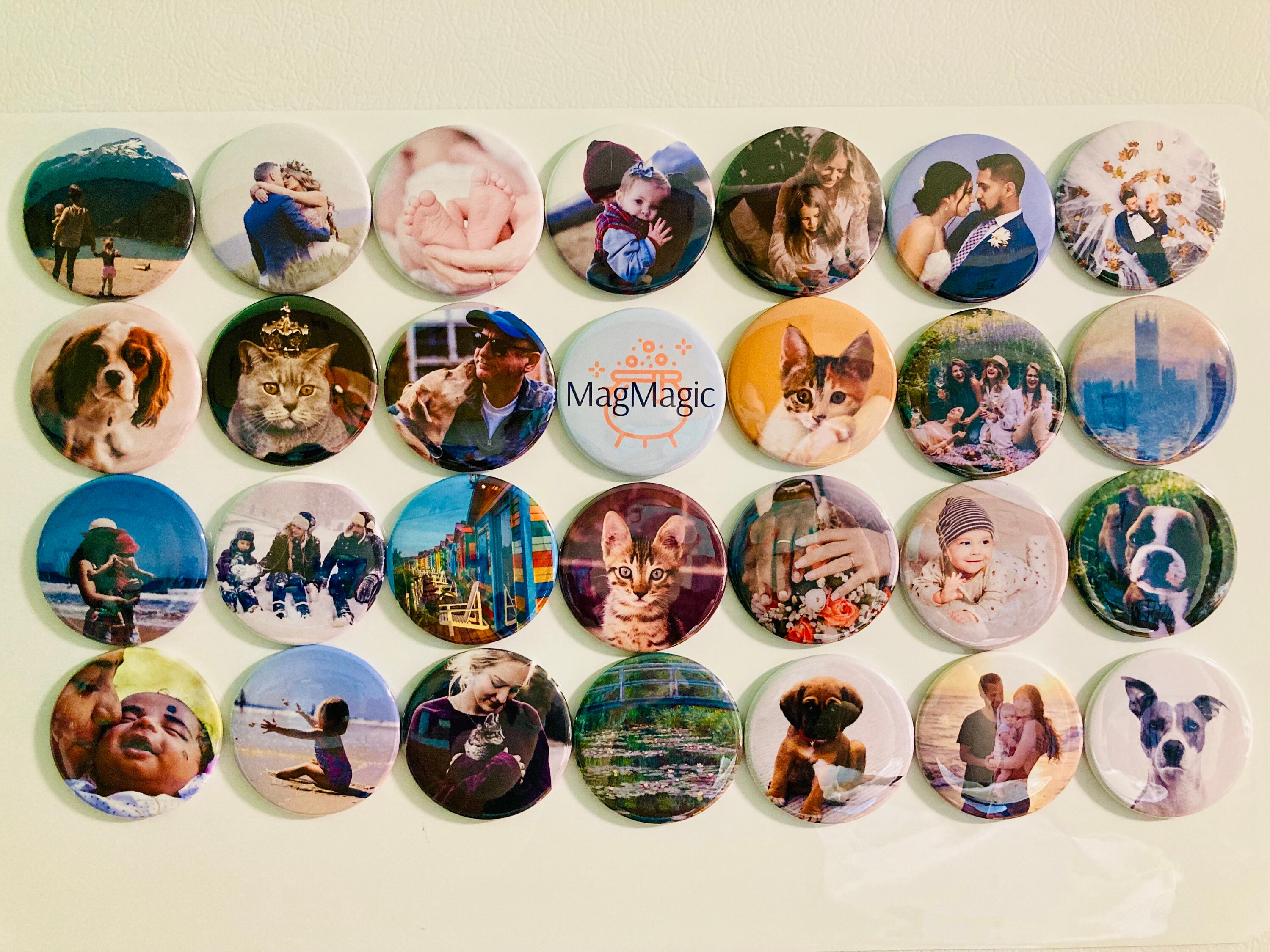 Personalized Photo Magnets, 2.25 Inch, Round, Custom and Hand Made ...
