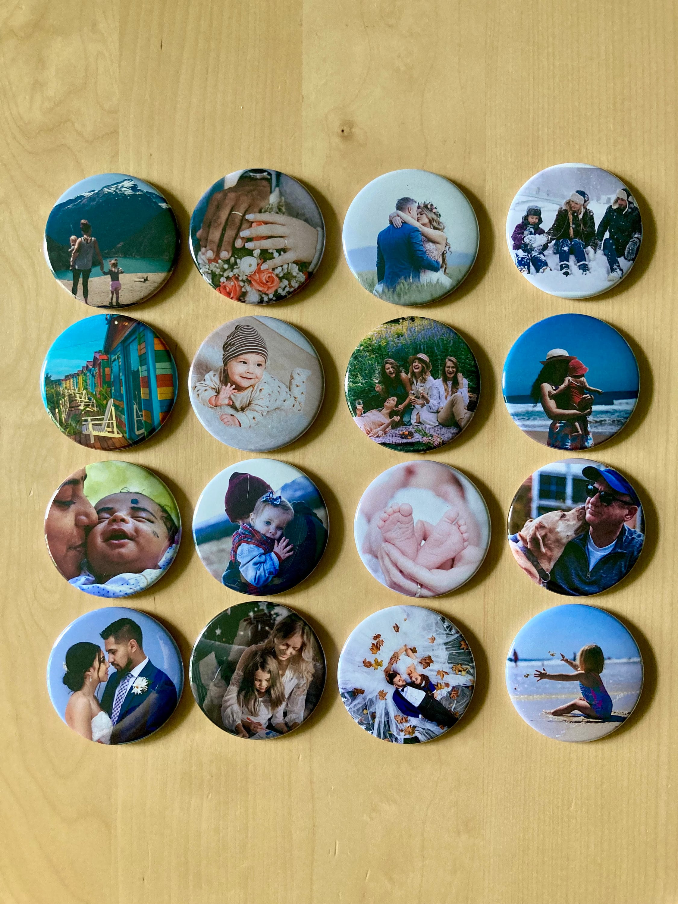Personalized Photo Magnets, 2.25 Inch, Round, Custom and Hand Made ...