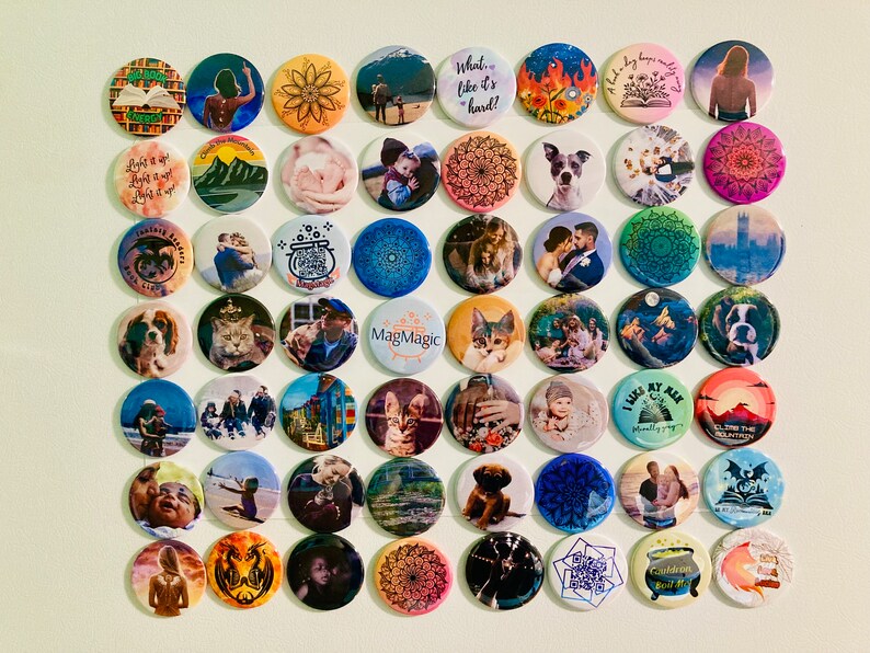 Personalized Photo Magnets, 2.25 Inch, Round, Custom and Hand Made ...