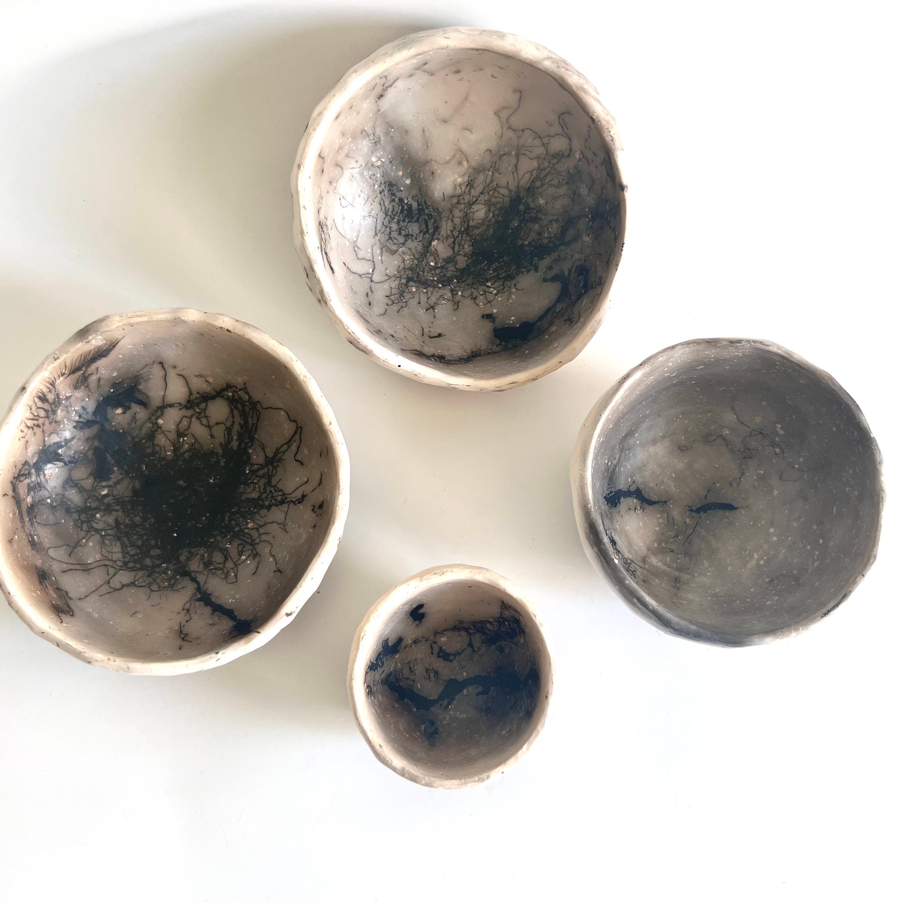 Pit Fired Burnished Pinch Pot Small Bowls Decorative Not for Food Use ...