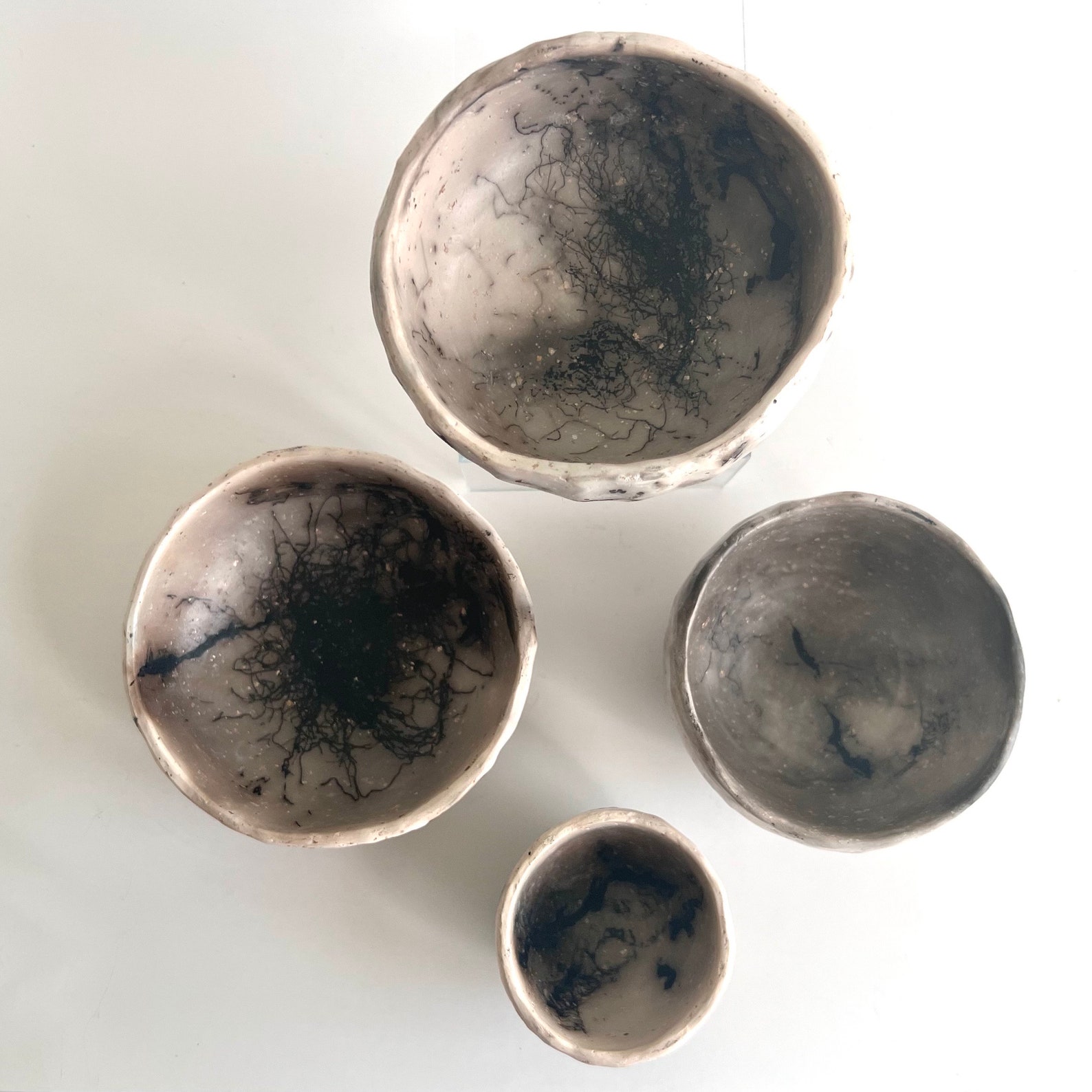 Pit Fired Burnished Pinch Pot Small Bowls Decorative Not for Food Use ...