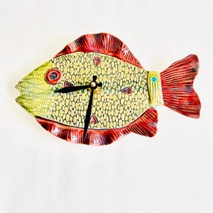 Made to Order Fish Wall Clock: Handmade Nautical Time, Whimsical ...