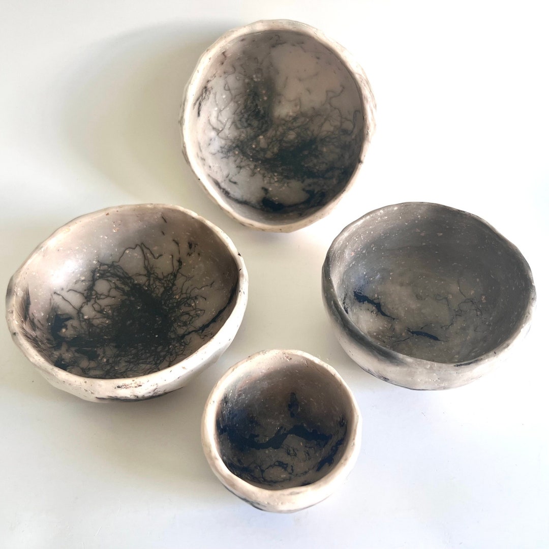 Pit Fired Burnished Pinch Pot Small Bowls Decorative Not for Food Use ...