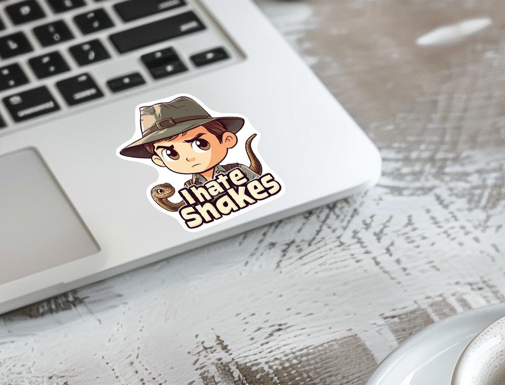 Indiana Jones - I Hate Snakes Sticker - Etsy