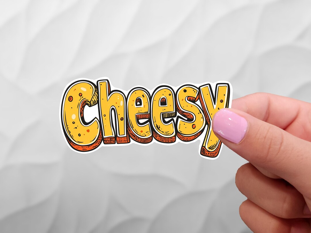 Cheesy Sticker - Etsy