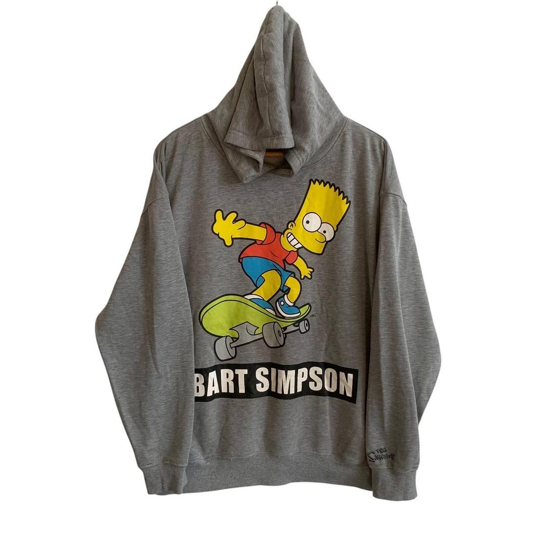 Vintage Bart Simpson Hoodie Sweatshirt Big Logo XL Size - Etsy