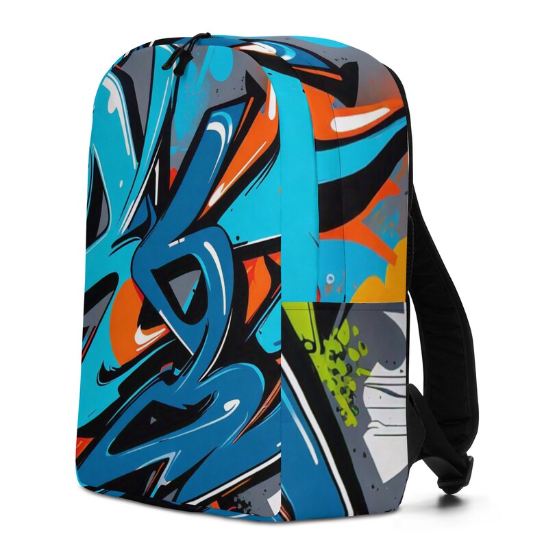 90s Graffiti Minimalist Backpack - Etsy