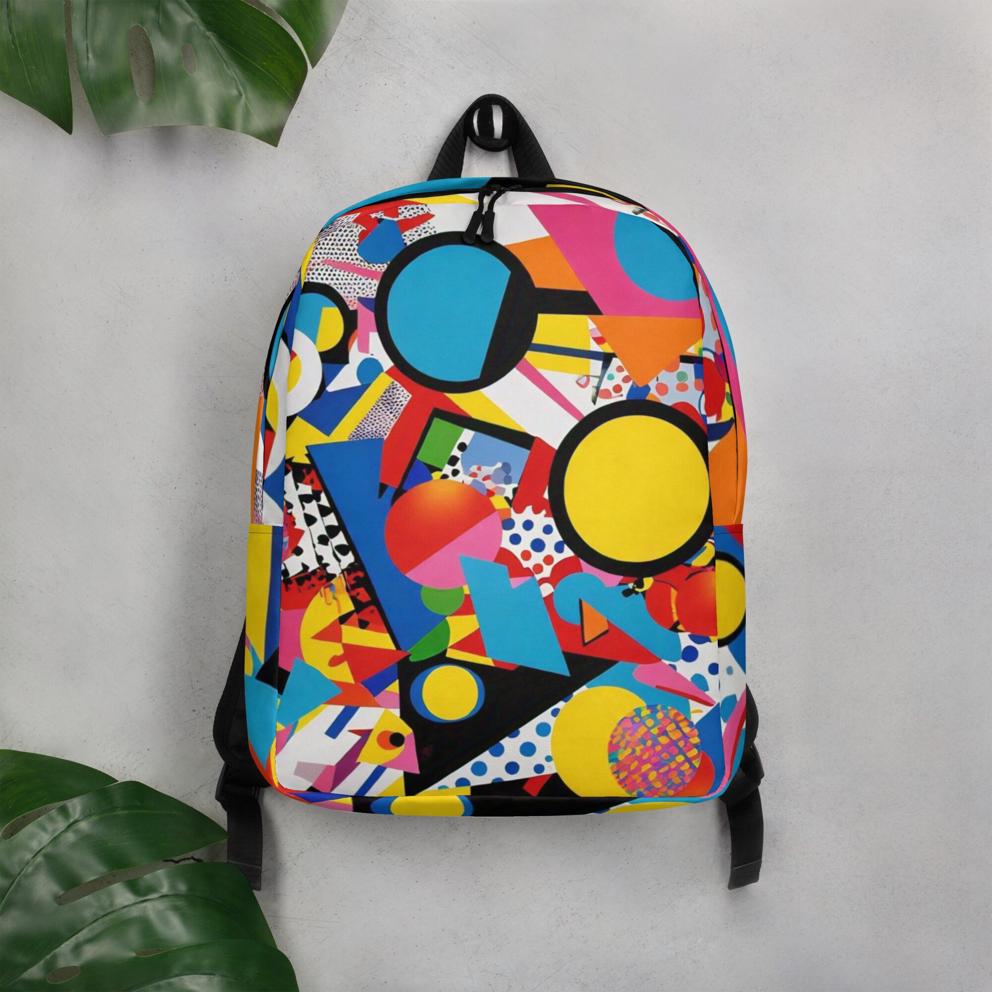 90s Pop Art Minimalist Backpack - Etsy