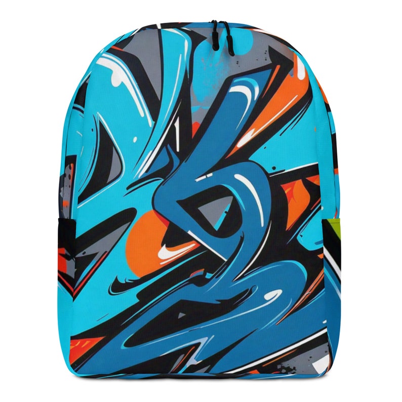 90s Graffiti Minimalist Backpack - Etsy