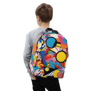 90s Pop Art Minimalist Backpack - Etsy