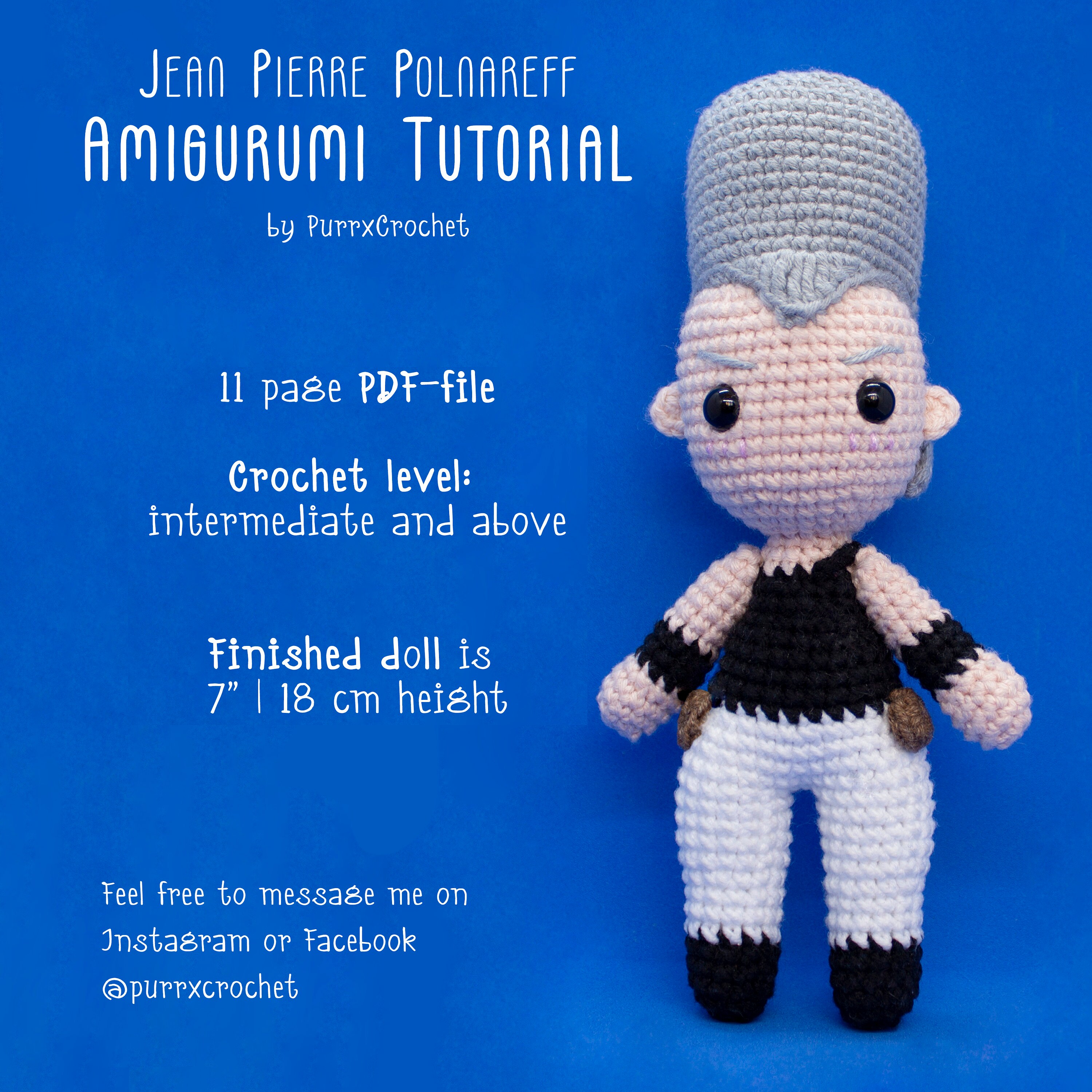 PATTERN Crochet Anime Character Amigurumi PDF File Tutorial ...