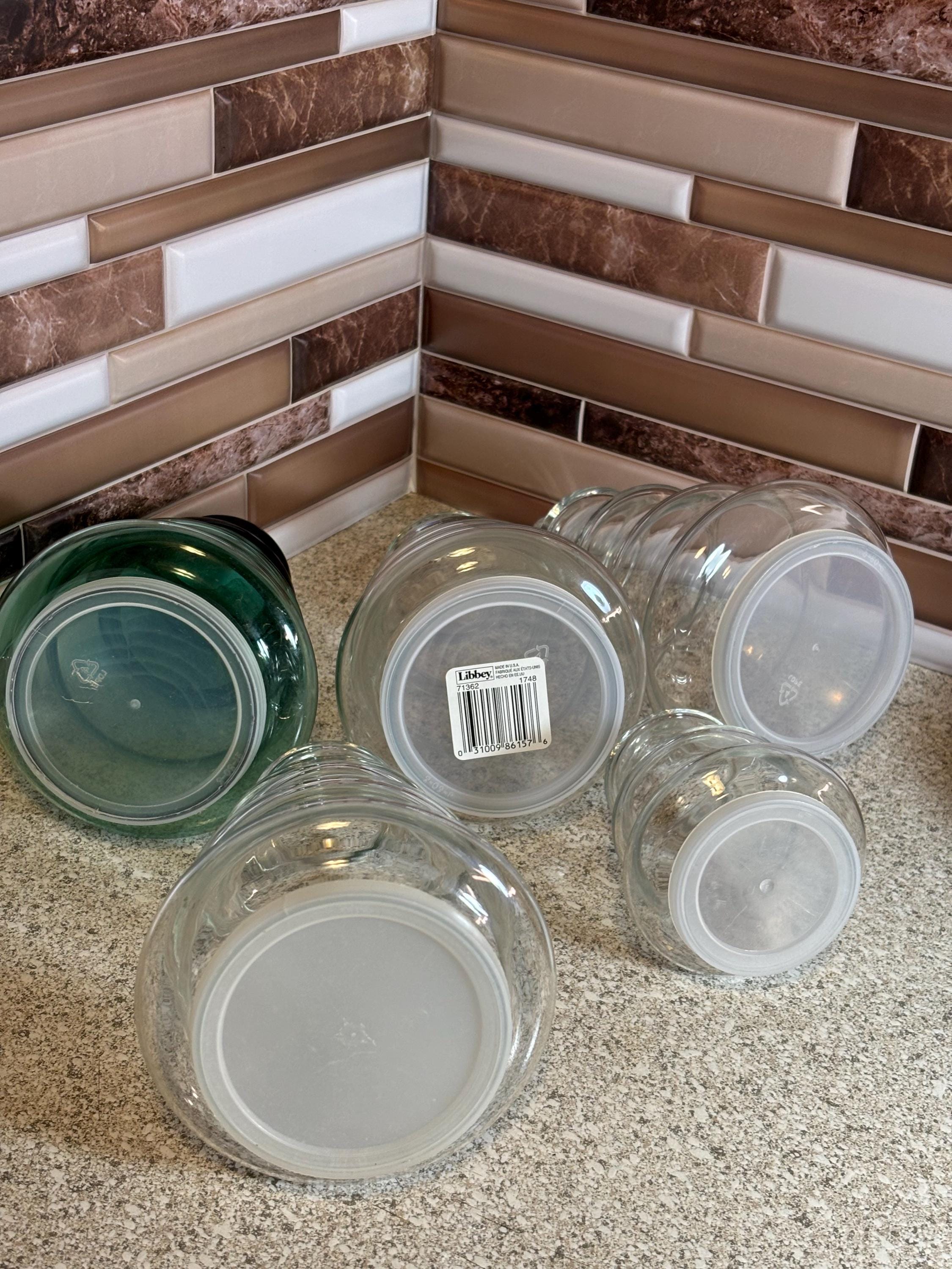 Vintage Christmas Tree Candy Jars With Lids Libbey Crystal Creations ...
