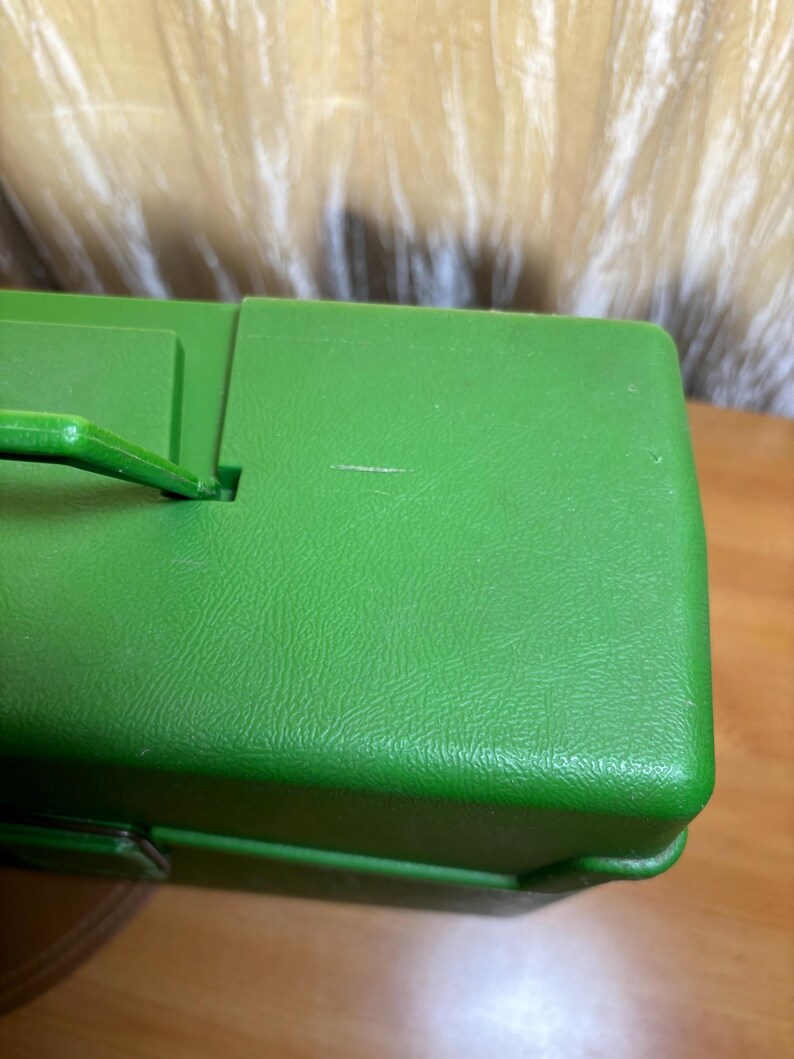 Vintage Plastic Letter File Folder Box With Handle Avocado Green 1972 ...