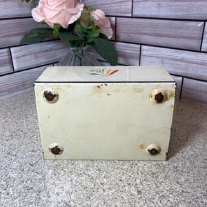 Vintage Metal Recipe Box Ransburg Wall Mounted Recipe Box With Pen ...