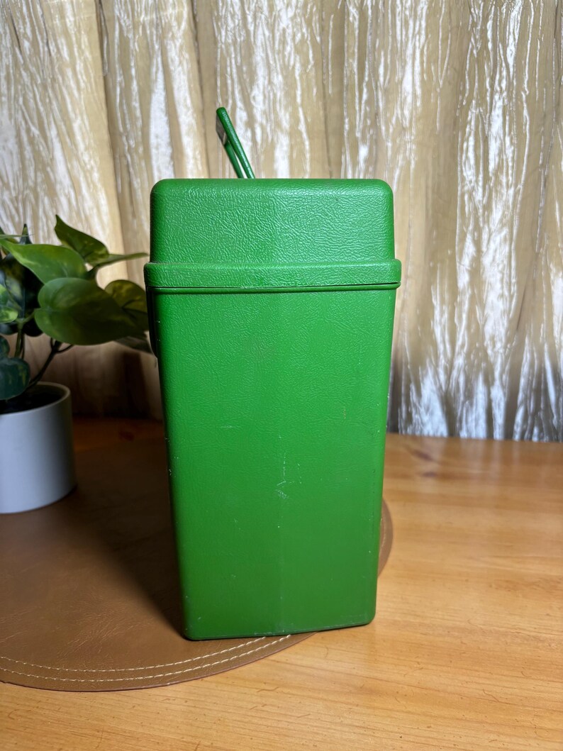 Vintage Plastic Letter File Folder Box With Handle Avocado Green 1972 ...