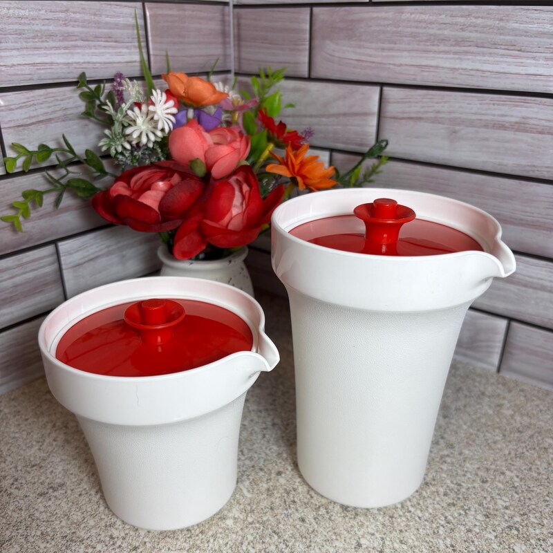 Tupperware Sugar and Creamer - Etsy