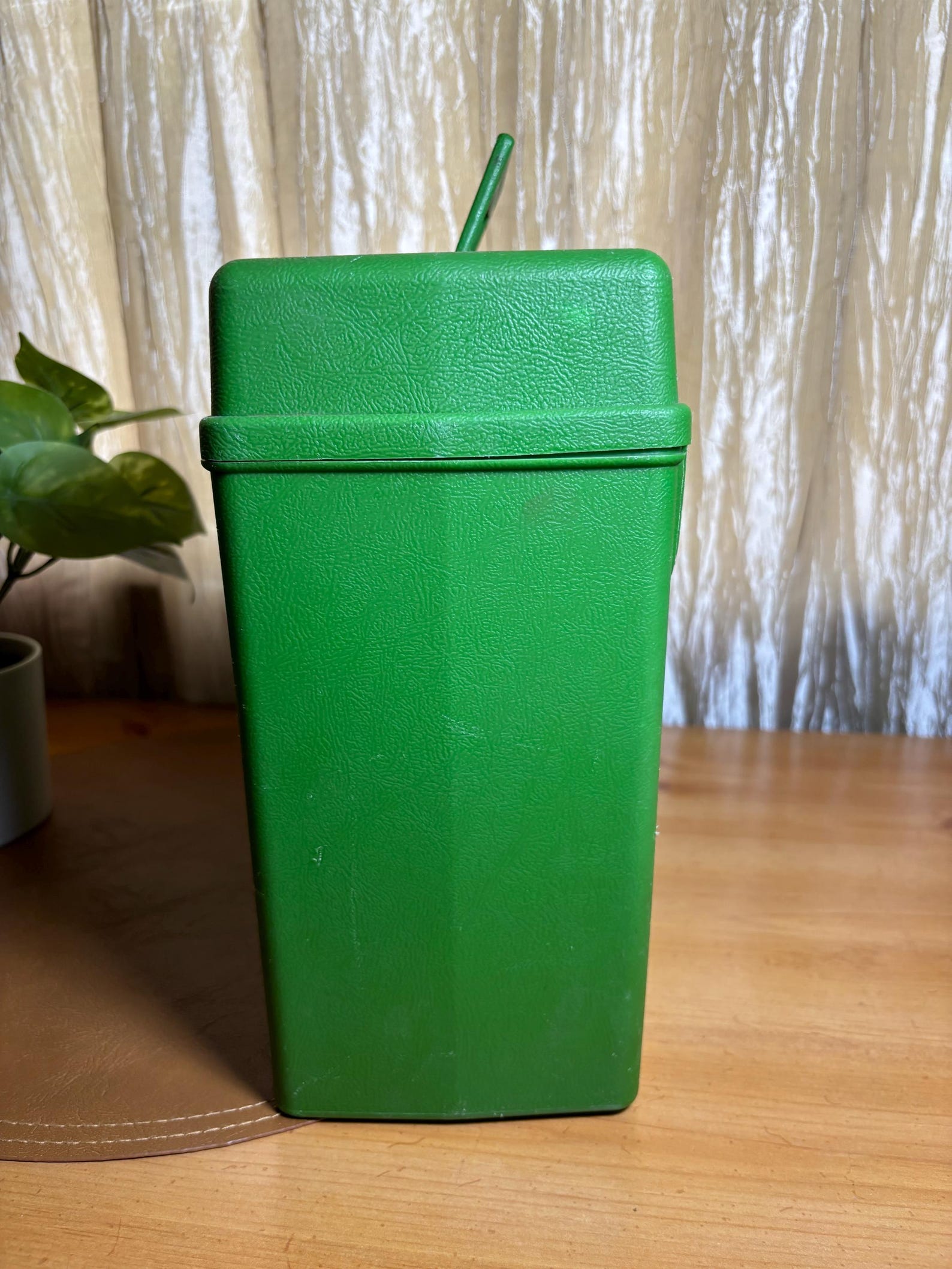 Vintage Plastic Letter File Folder Box With Handle Avocado Green 1972 ...