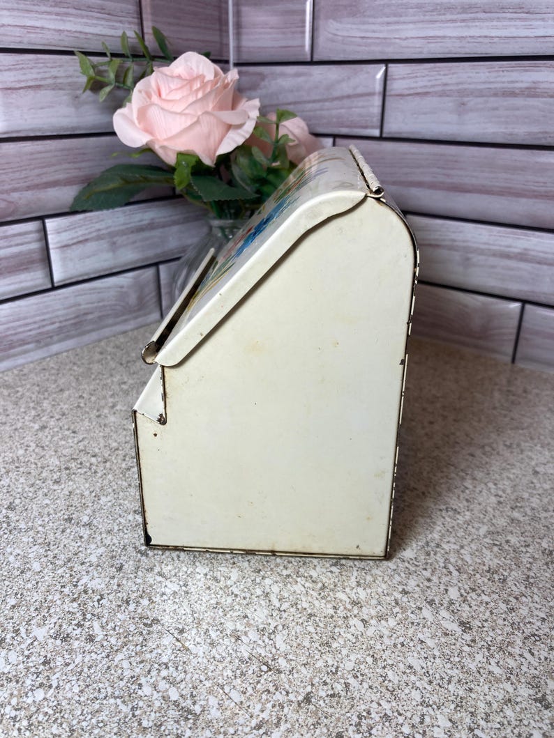 Vintage Metal Recipe Box Ransburg Wall Mounted Recipe Box With Pen ...