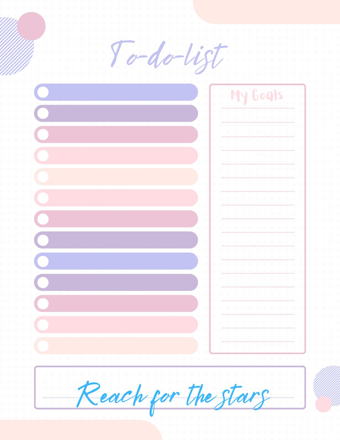 Colorful To-do List - Etsy