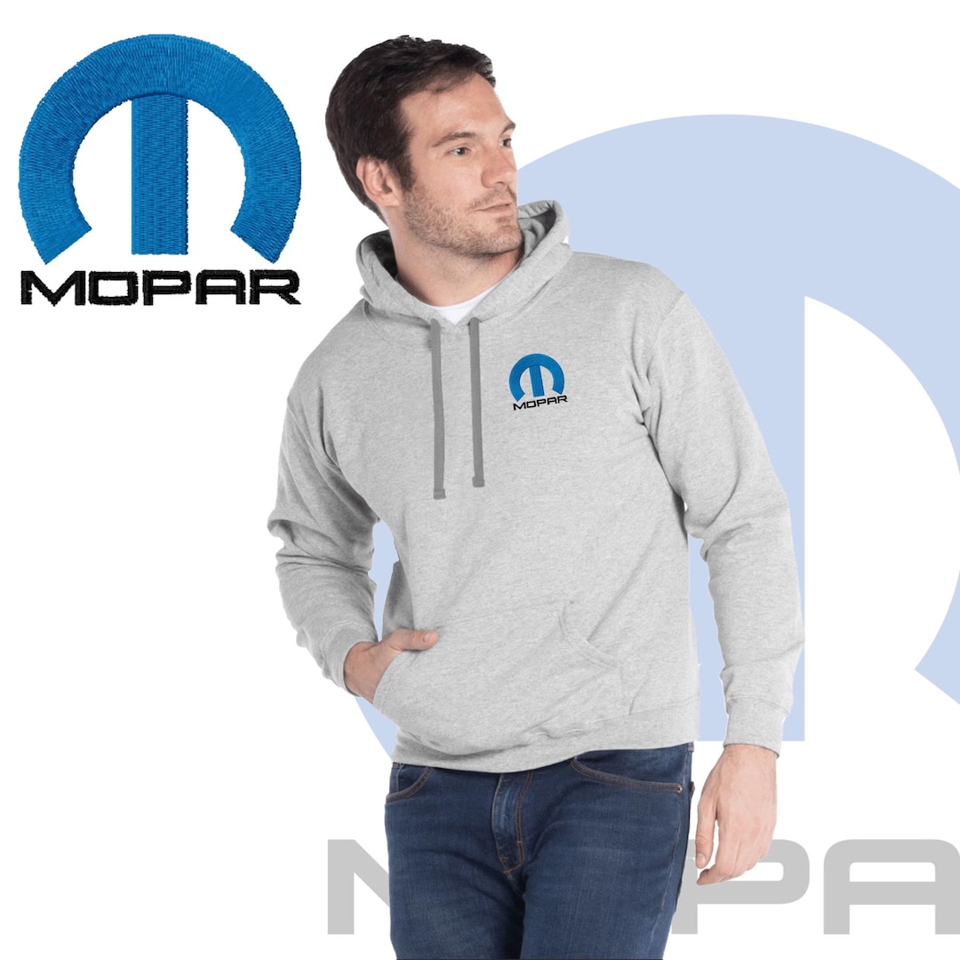 Sweatshirt Hoodie Mopar Logo With Pocket Pullover Cotton Polyester 50/50 Chrysler - Etsy