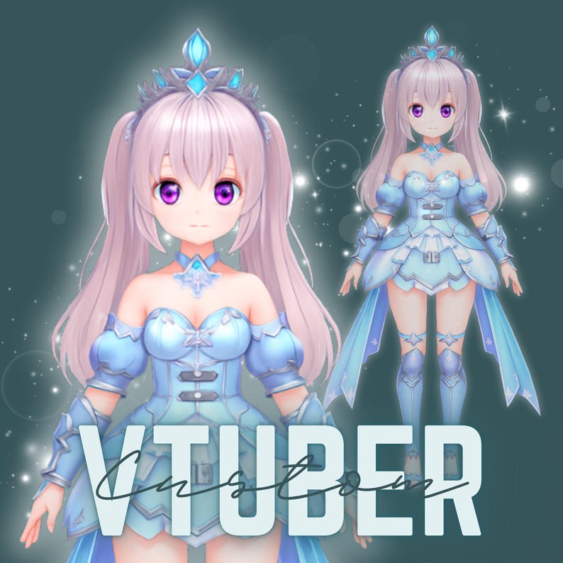 Custom Vtuber Avatar | Live2d to 3D Vroid Model | Fully Rigged With Facial Expressions | Unity ...