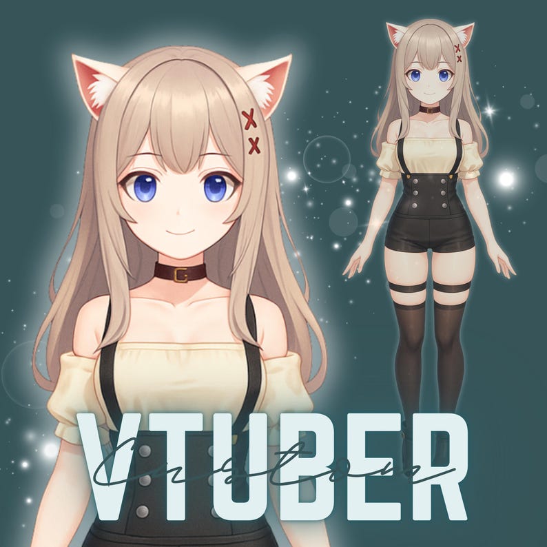 Custom Vtuber Avatar | Live2d to 3D Vroid Model | Fully Rigged With Facial Expressions | Unity ...