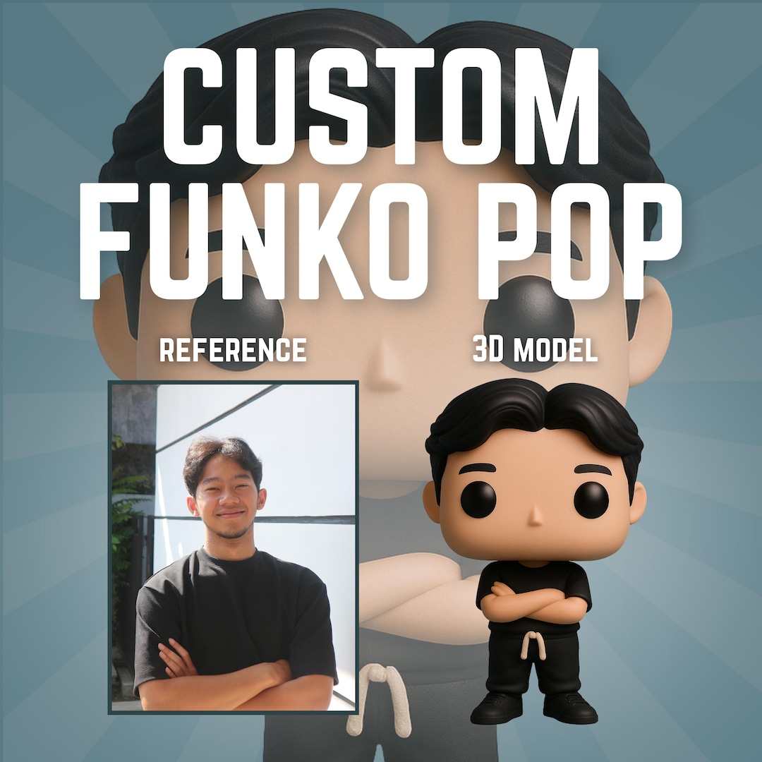 Custom 3D Printed Funko Pop Figurine, Modeling Service - Etsy