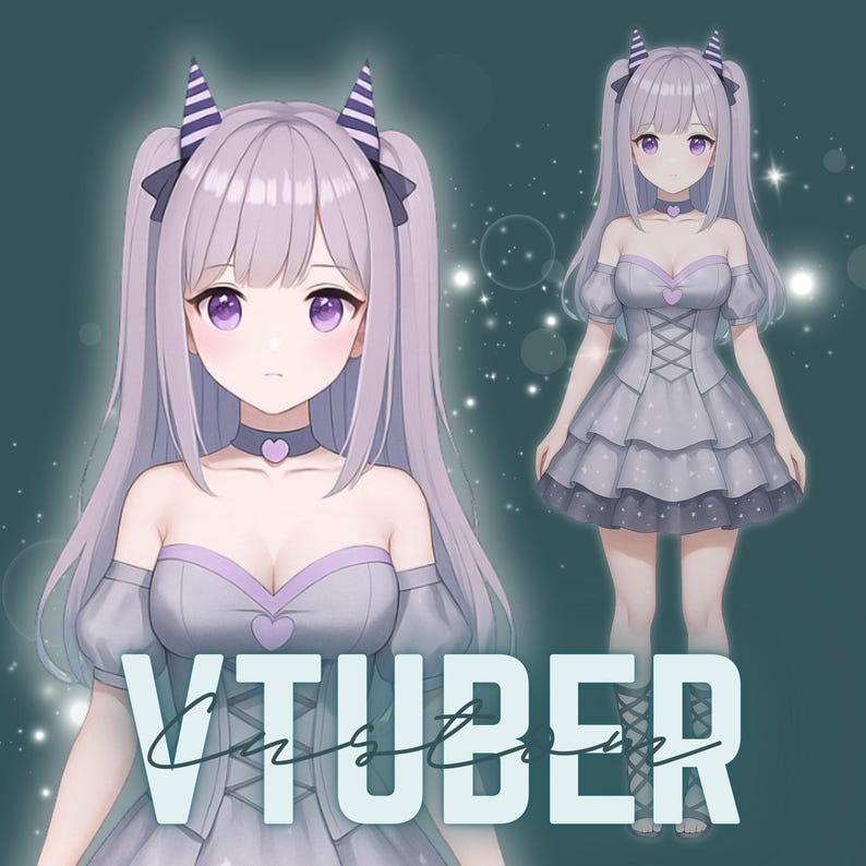 Custom Vtuber Avatar | Live2d to 3D Vroid Model | Fully Rigged With Facial Expressions | Unity ...