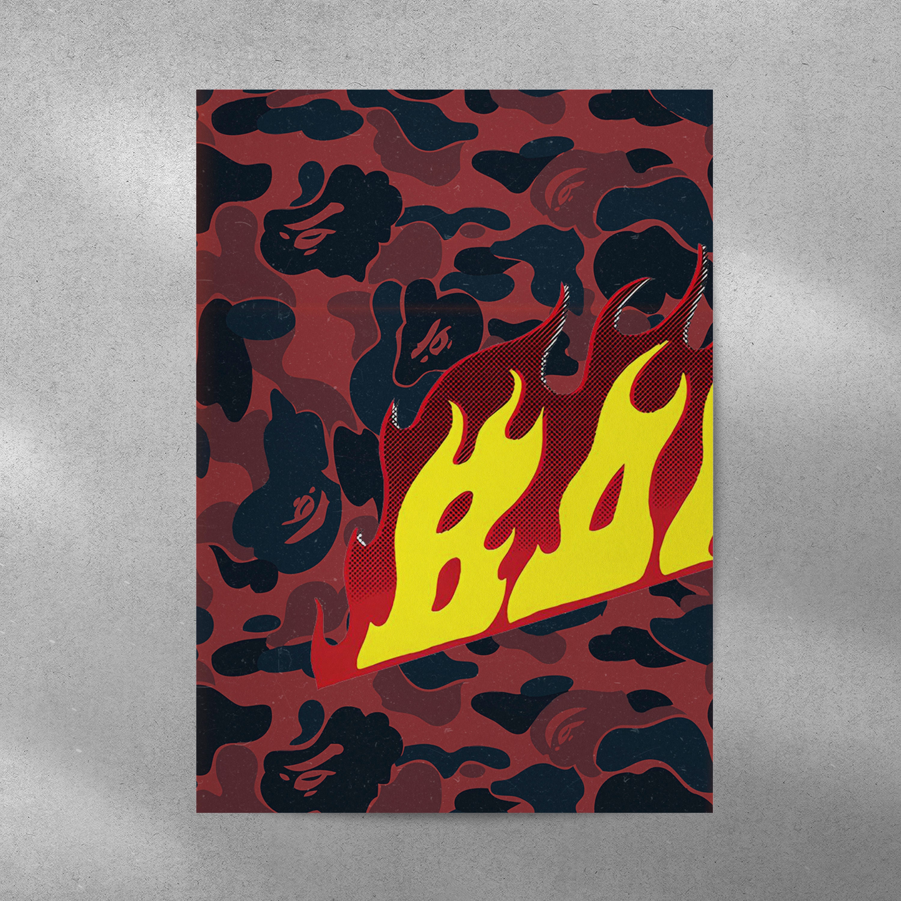 Double Bape Poster Bape Wallpaper Printable Art Poster for Bedroom - Etsy