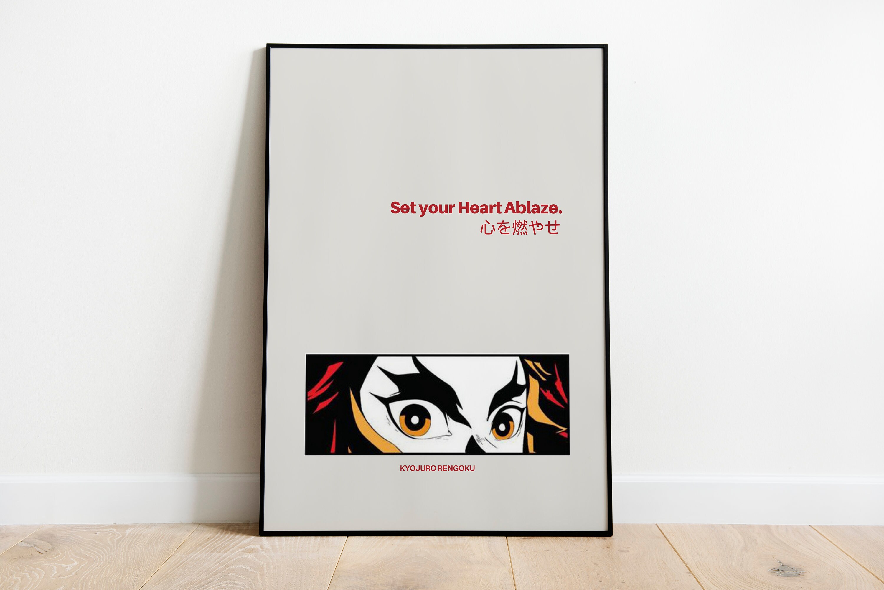 Rengoku Demon Slayer, Printable Wall Art, Anime Manga Aesthetic Panels ...