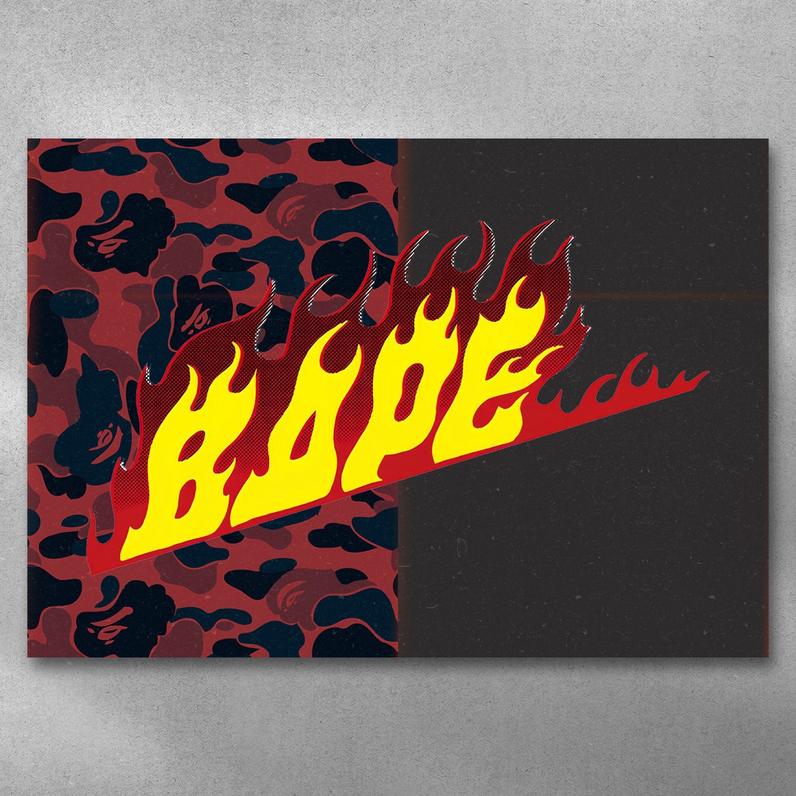 Double Bape Poster Bape Wallpaper Printable Art Poster for Bedroom - Etsy