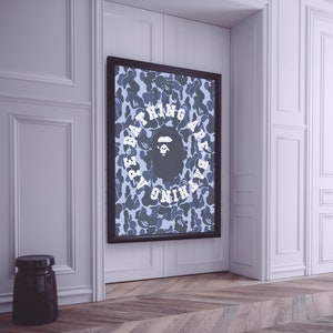 Bape Poster Bape Wallpaper Printable Art Poster for Bedroom - Etsy