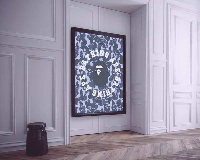 Bape Poster Bape Wallpaper Printable Art Poster for Bedroom - Etsy