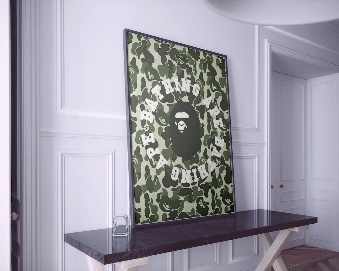 Bape Poster Bape Wallpaper Printable Art Poster for Bedroom - Etsy UK