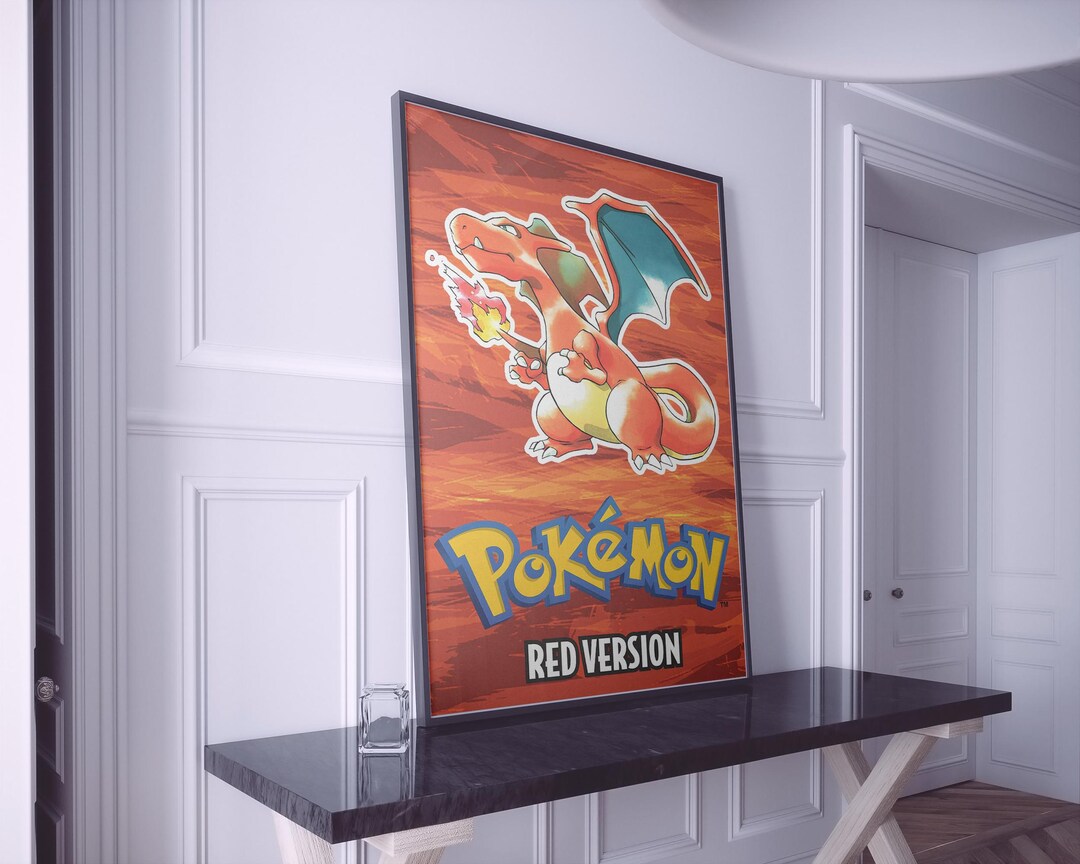 Retro Pokemon Poster, Vintage Wall Art Decor, Anime Game Room ...