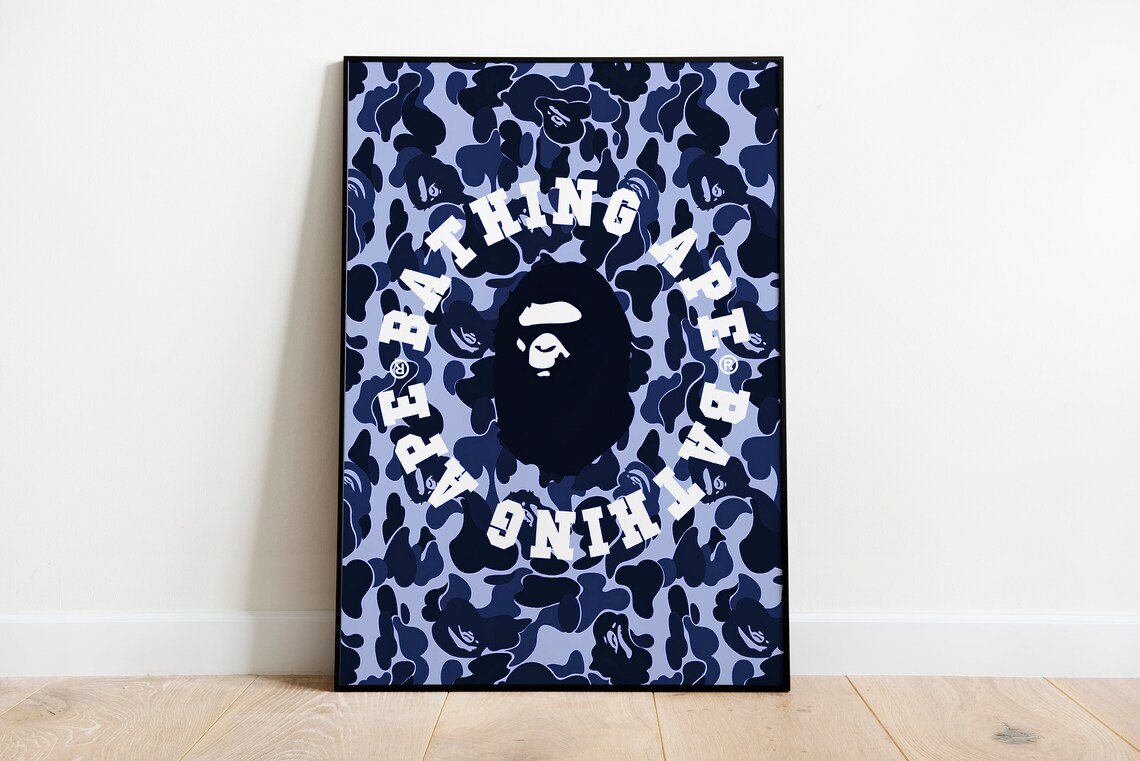 Bape Poster Bape Wallpaper Printable Art Poster for Bedroom - Etsy