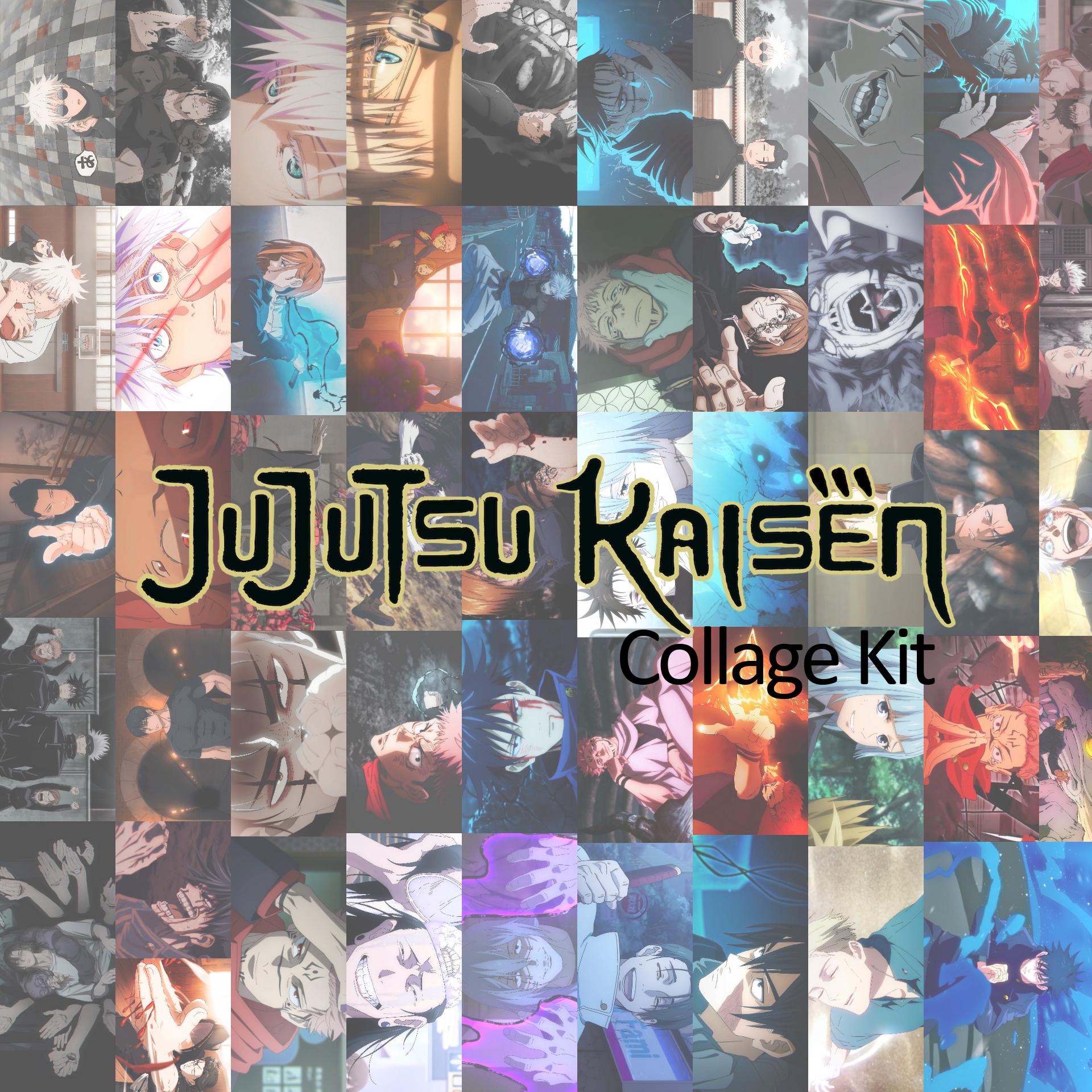 50 PCS Jujutsu Kaisen Anime Collage Kit Aesthetic Wall Decor Anime ...