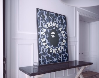 Double Bape Poster Bape Wallpaper Printable Art Poster for Bedroom - Etsy