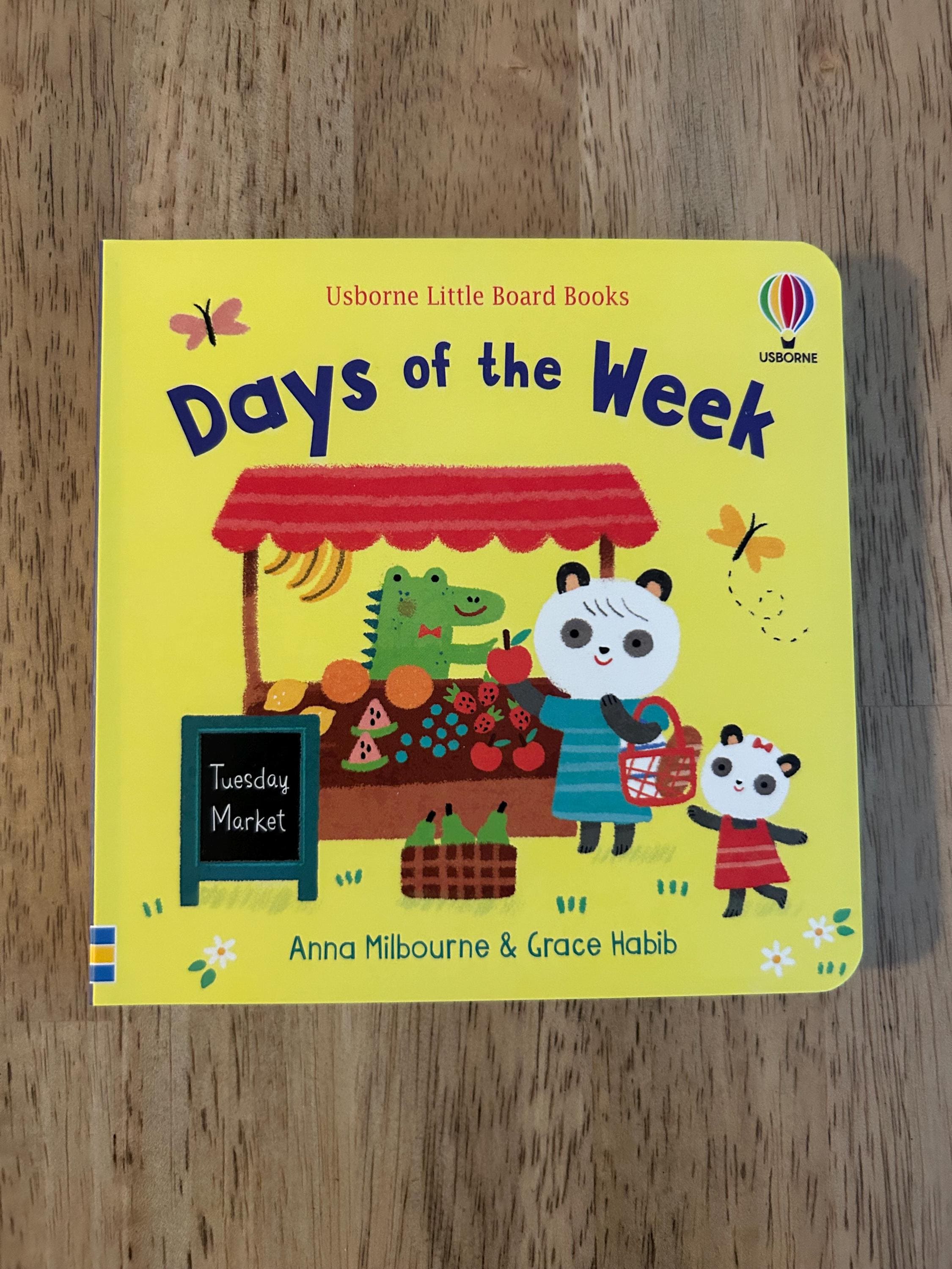 Days of the Week by Usborne Books board Book - Etsy