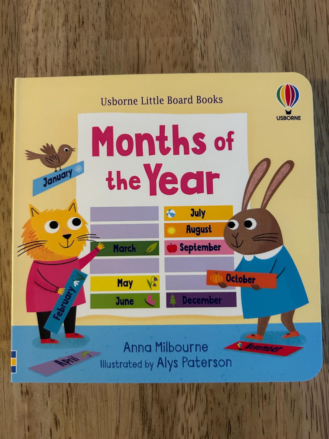 Little Board Books Months of the Year by Usborne Books board Book - Etsy