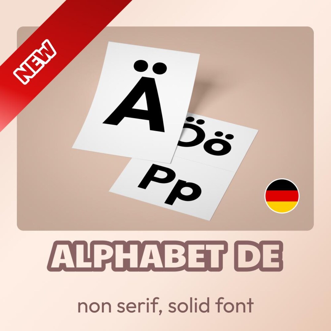 German Alphabet Letters - PDF / SVG Files Ready to Print, Printable ...