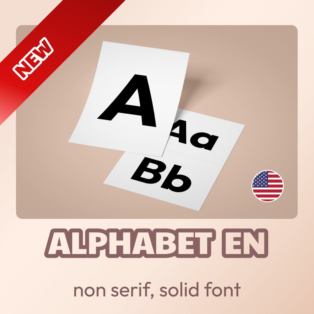 English Alphabet Letters - PDF / SVG Files Ready to Print, Printable ...
